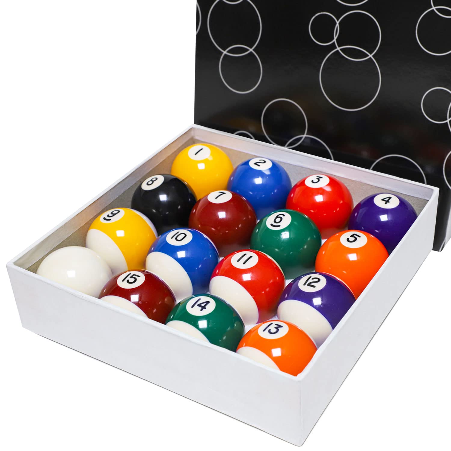 Snapklik.com : YDDS Billiard Balls Set 2-1/4 Regulation Size Pool Table ...