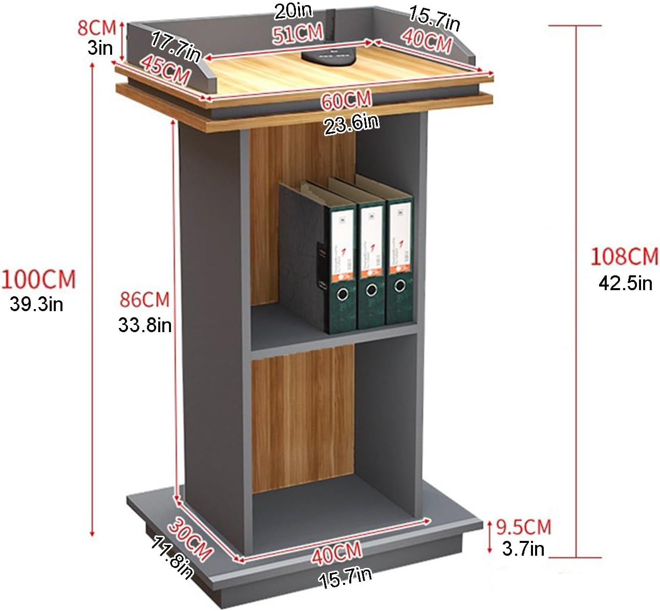 Wood Lectern Podium, Portable Podium Stand - Ideal Philippines | Ubuy