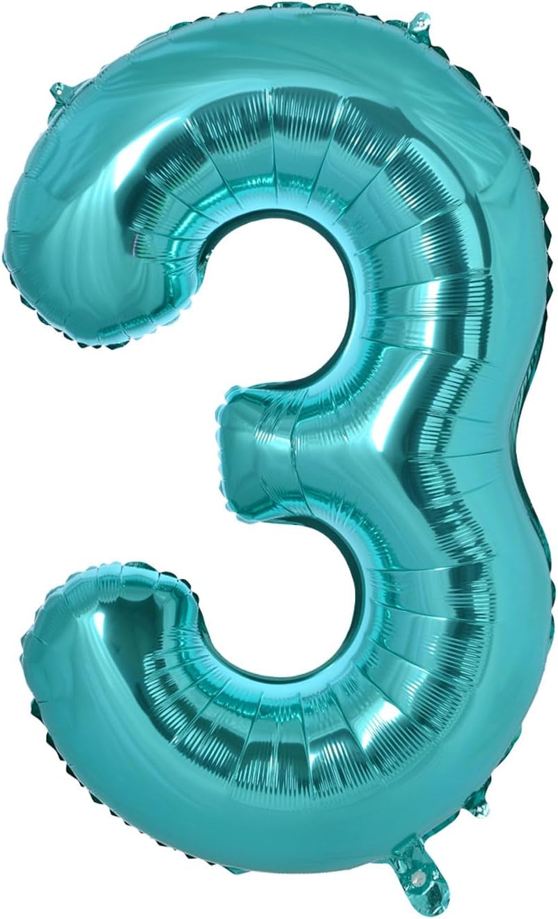 Amazon.com: Large Number 3 Balloons,40 inch Number Balloons for ...