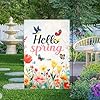 Amazon.com : Hello Spring Garden Flag, 17.72x11.81 Inch Double Sided ...