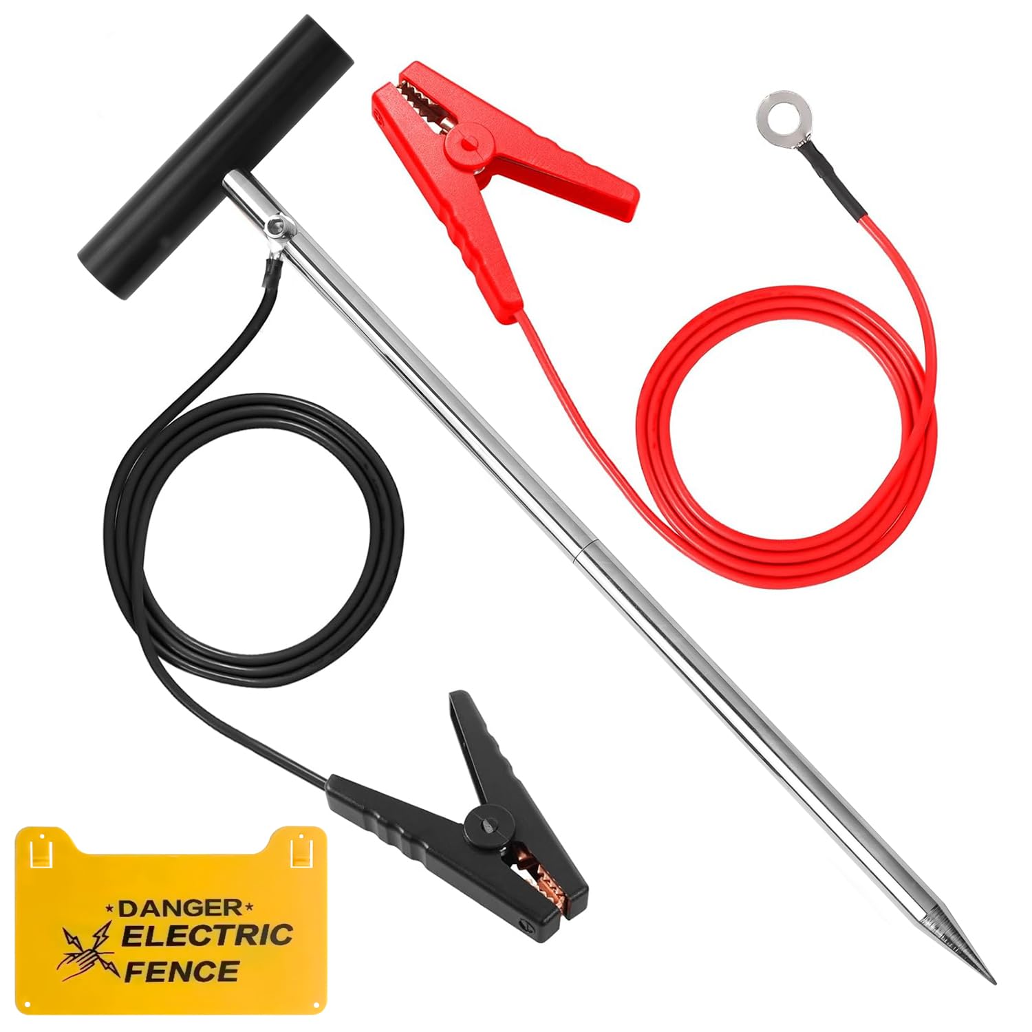 Sptchapn Electric Fence Wire – Grounding Rod, Connect The Energizer and ...