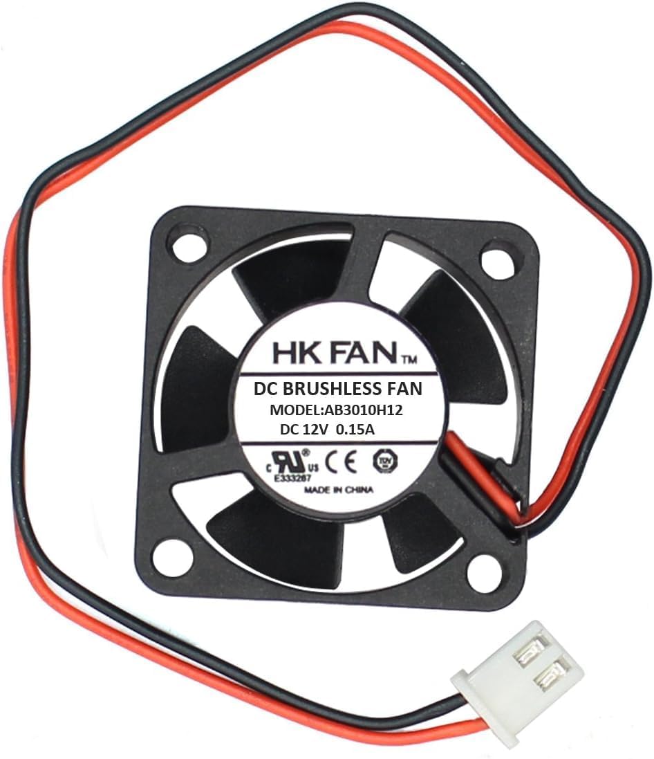 Amazon.com: 30mm x 30mm x 10mm 3010 12V 0.15A Ball Bearing Brushless DC ...