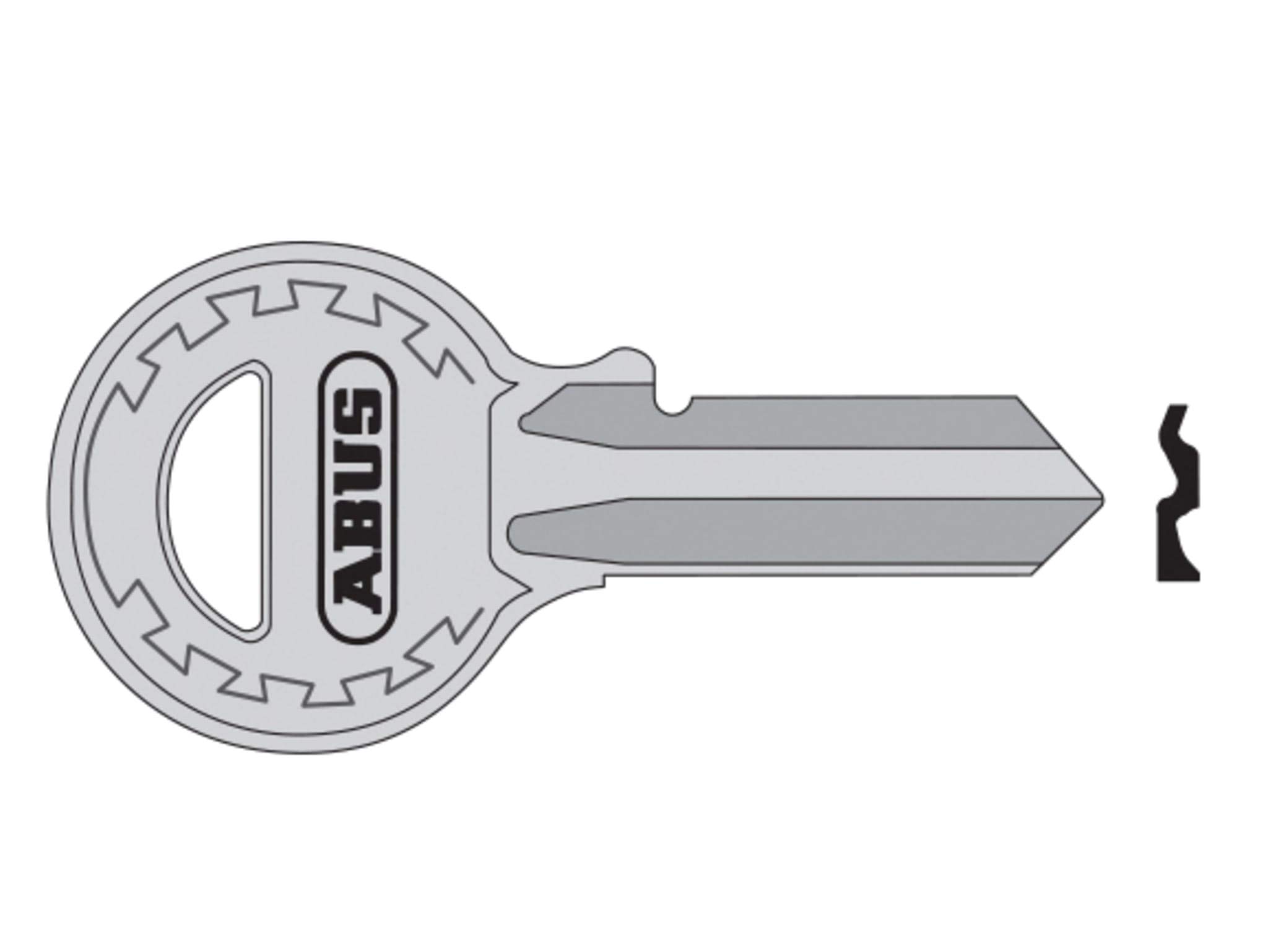 Abus 84/40 40mm R Key Blank - Padlocks - Amazon.com