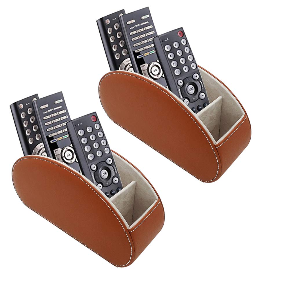 Amazon.com : Fosinz Remote Control Holder Organizer Table Desk Leather ...