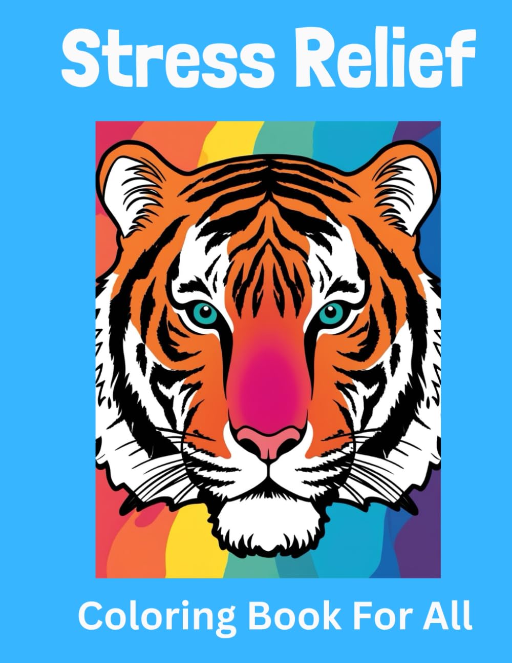 Amazon.com: Stress Relief Colouring Book For All Ages: 80 Bold and Easy ...