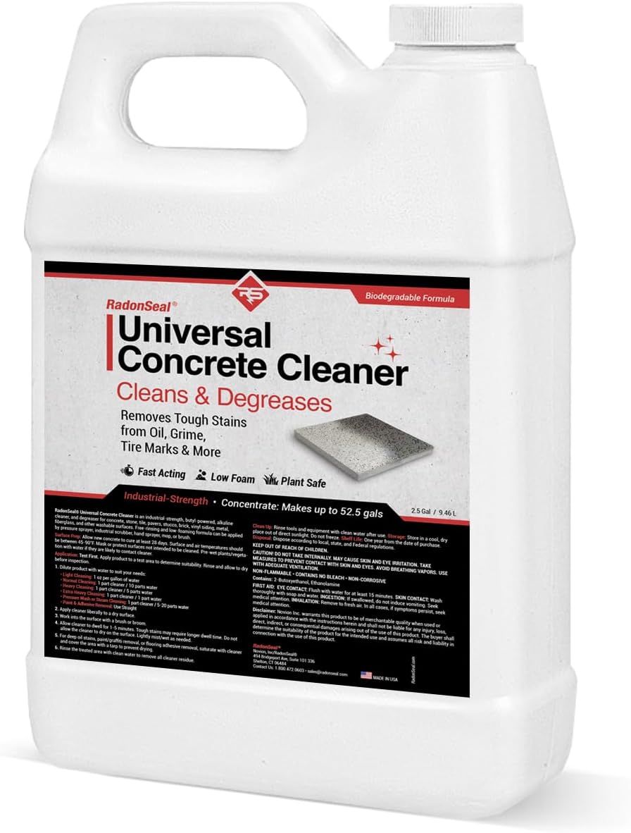 Amazon.com: Universal Concrete Cleaner & Degreaser (2.5-Gal) - Removes ...
