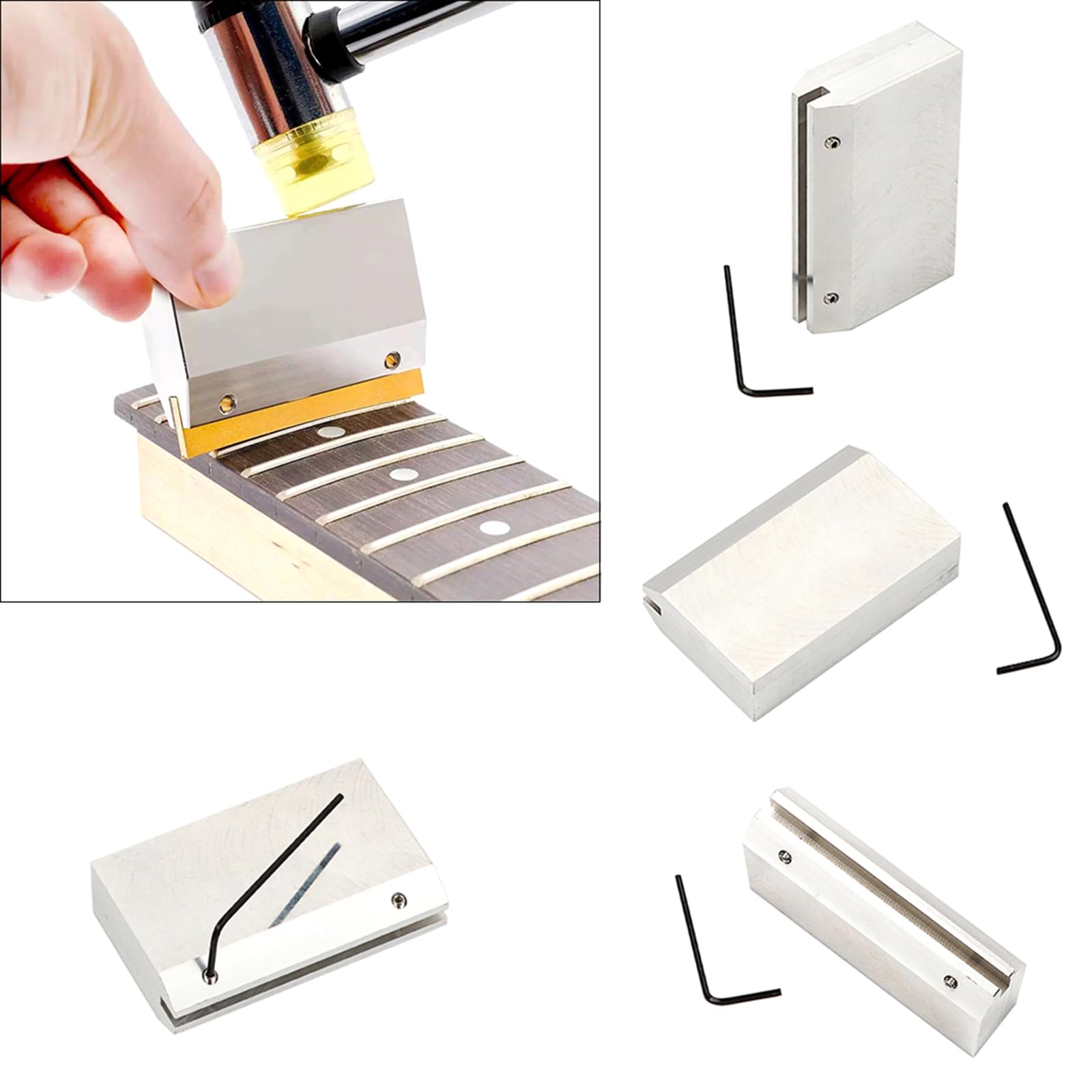 Fret Clamp E Gitarre Bass Neck Griffbrett Bund Inlay Werkzeug Druck
