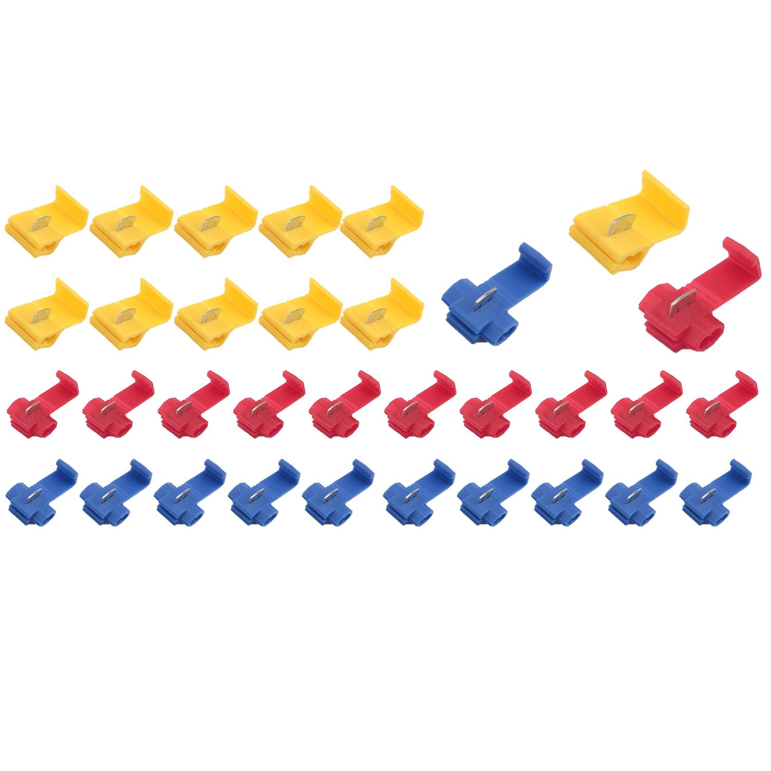 Snapklik.com : 30PCS Connector Clip Kit Self Stripping Cable Gland ...