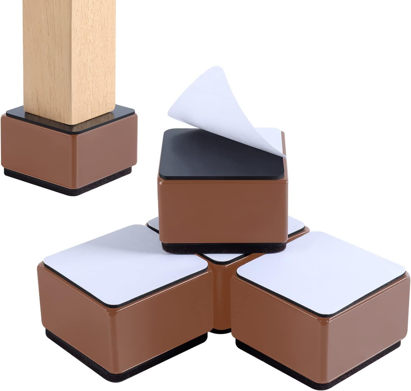 FONDDI 3 Inch Bed and Furniture Risers - Heacy Duty for Sofa, Table ...