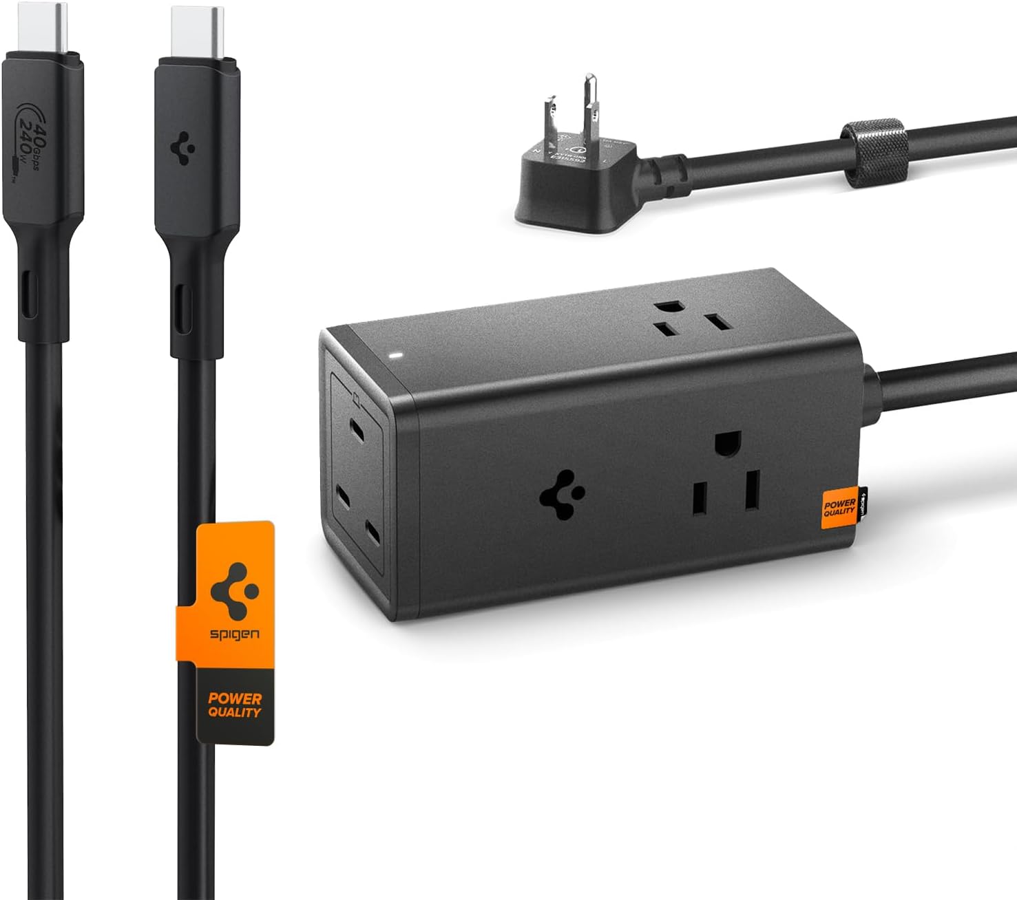 Amazon.com: Spigen ArcDock GaN 3.0 703 70W 6-in-1 USB C Power Strip PD ...
