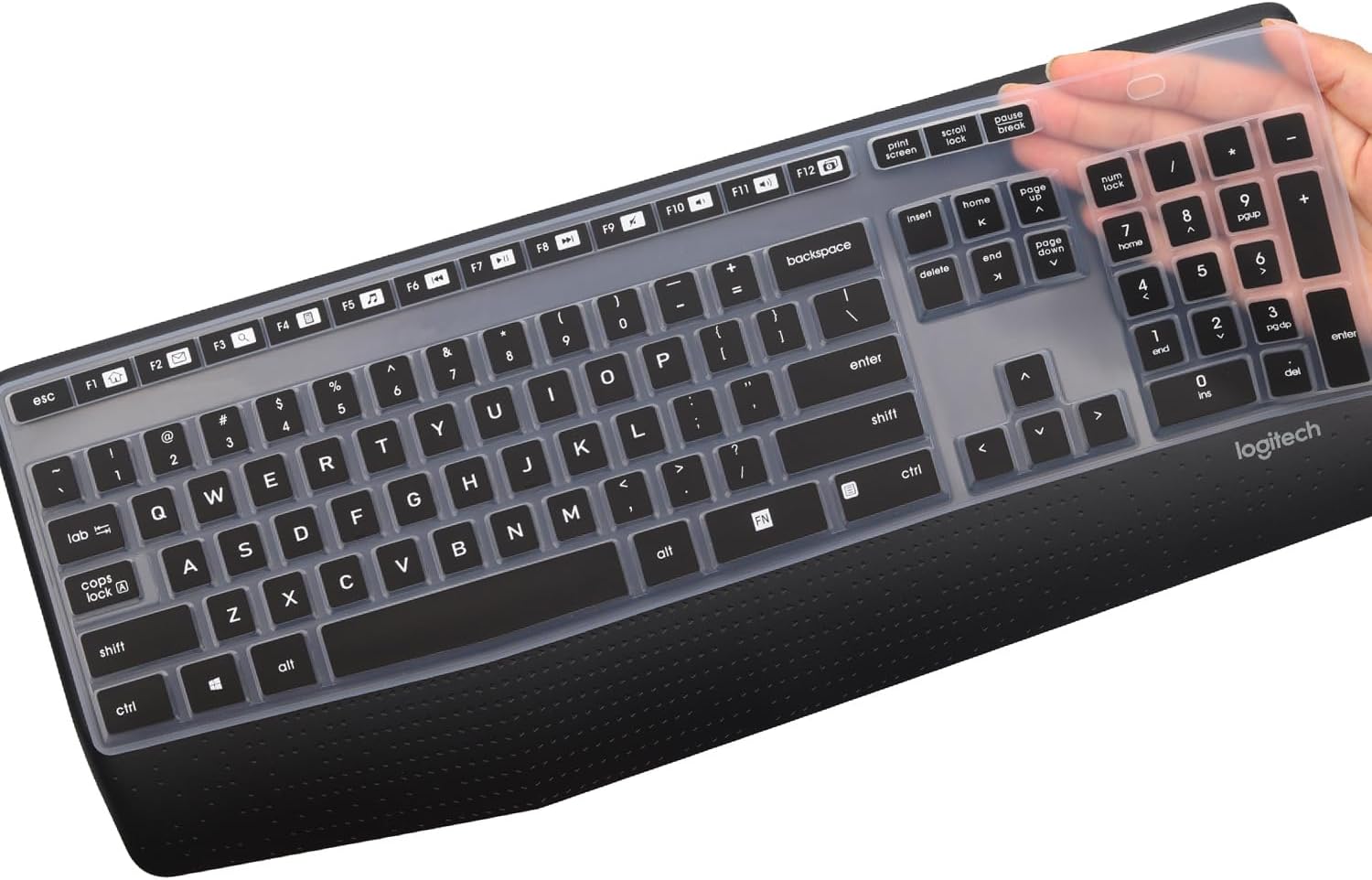 Amazon.com: Keyboard Cover for Logitech MK345 Wireless Combo Full-Sized Keyboard, Logitech MK345 ...