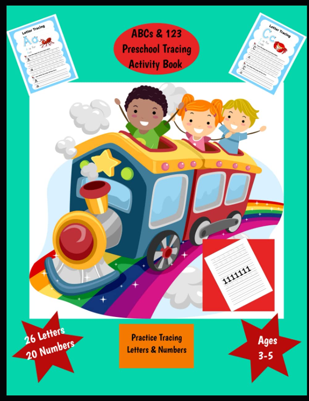 Buy ABC's &123's Preschool Tracing Activity Workbook: Practice Tracing ...