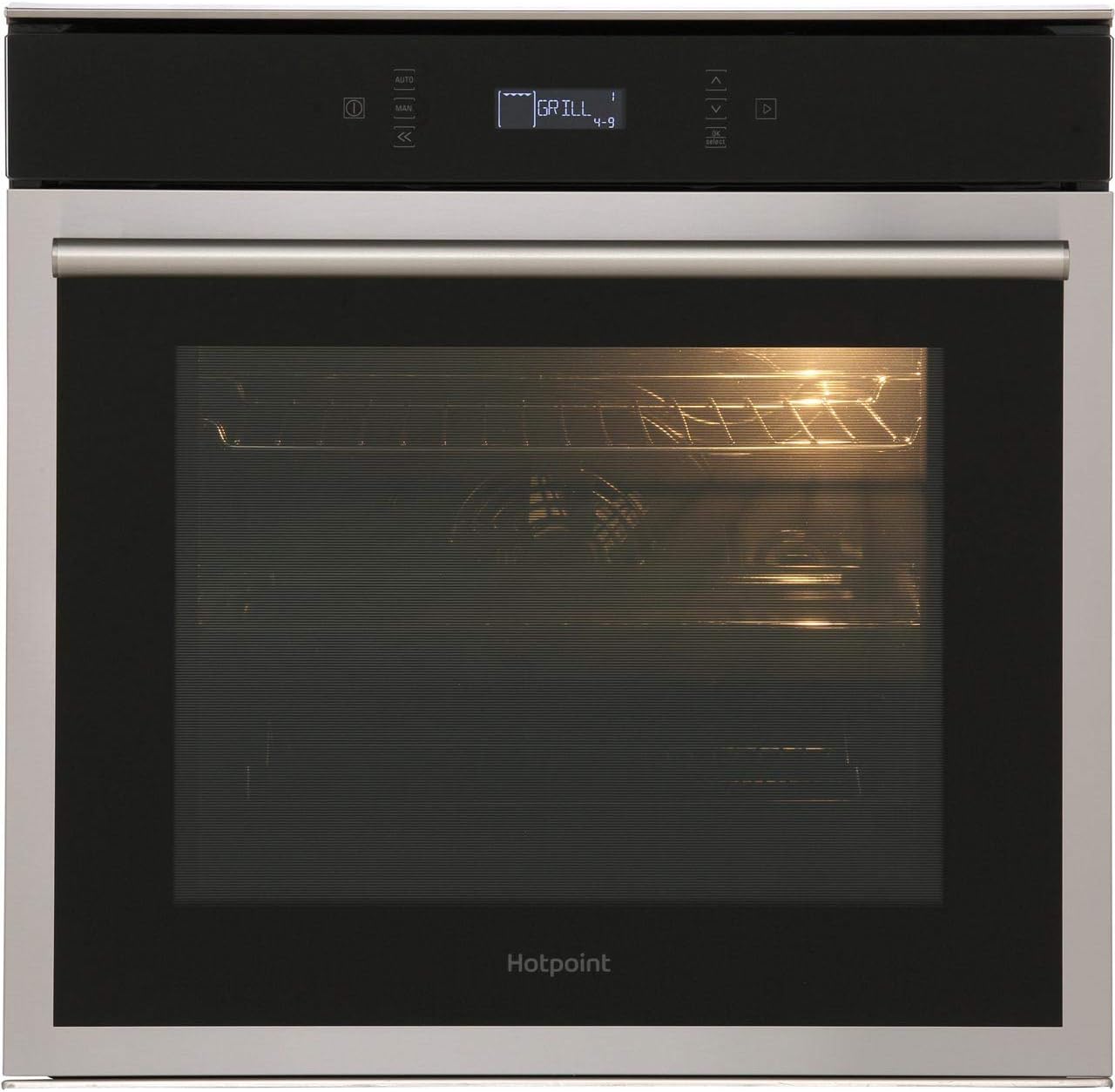 Hotpoint SI6874SPIX A+ Rated Built-In Electric Single Oven - Black ...
