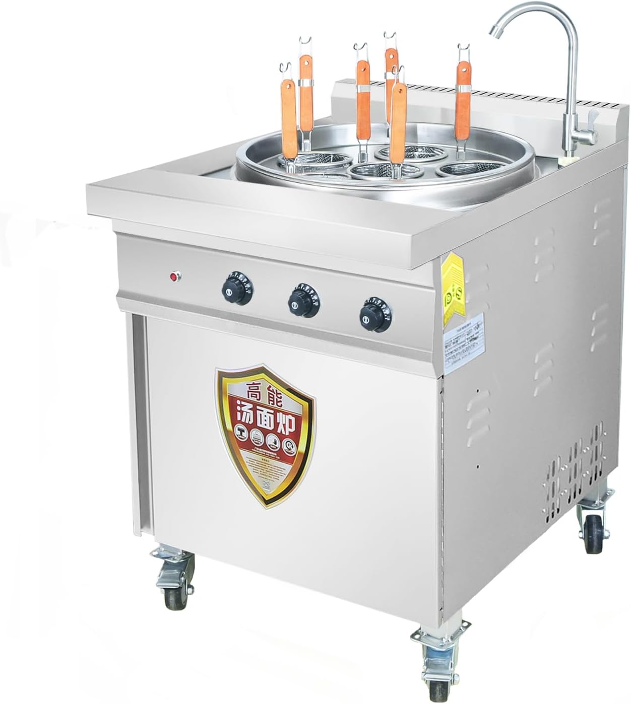 Amazon.com: Kolzayier 12KW Noodle Cooking Machine with 6 Baskets, Commercial Electric Pasta ...