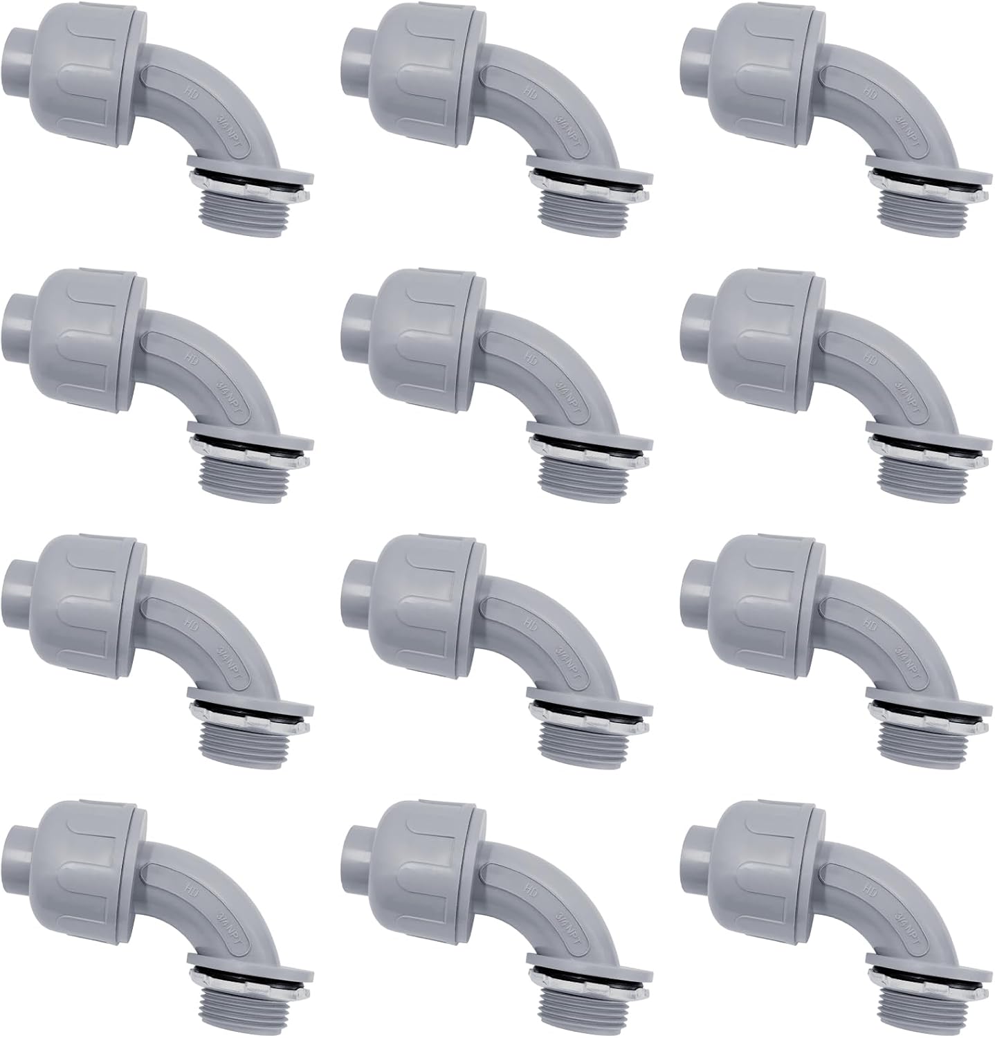 3/4 inch Liquid Tight Connector PVC Flexible Conduit Connector,90 ...