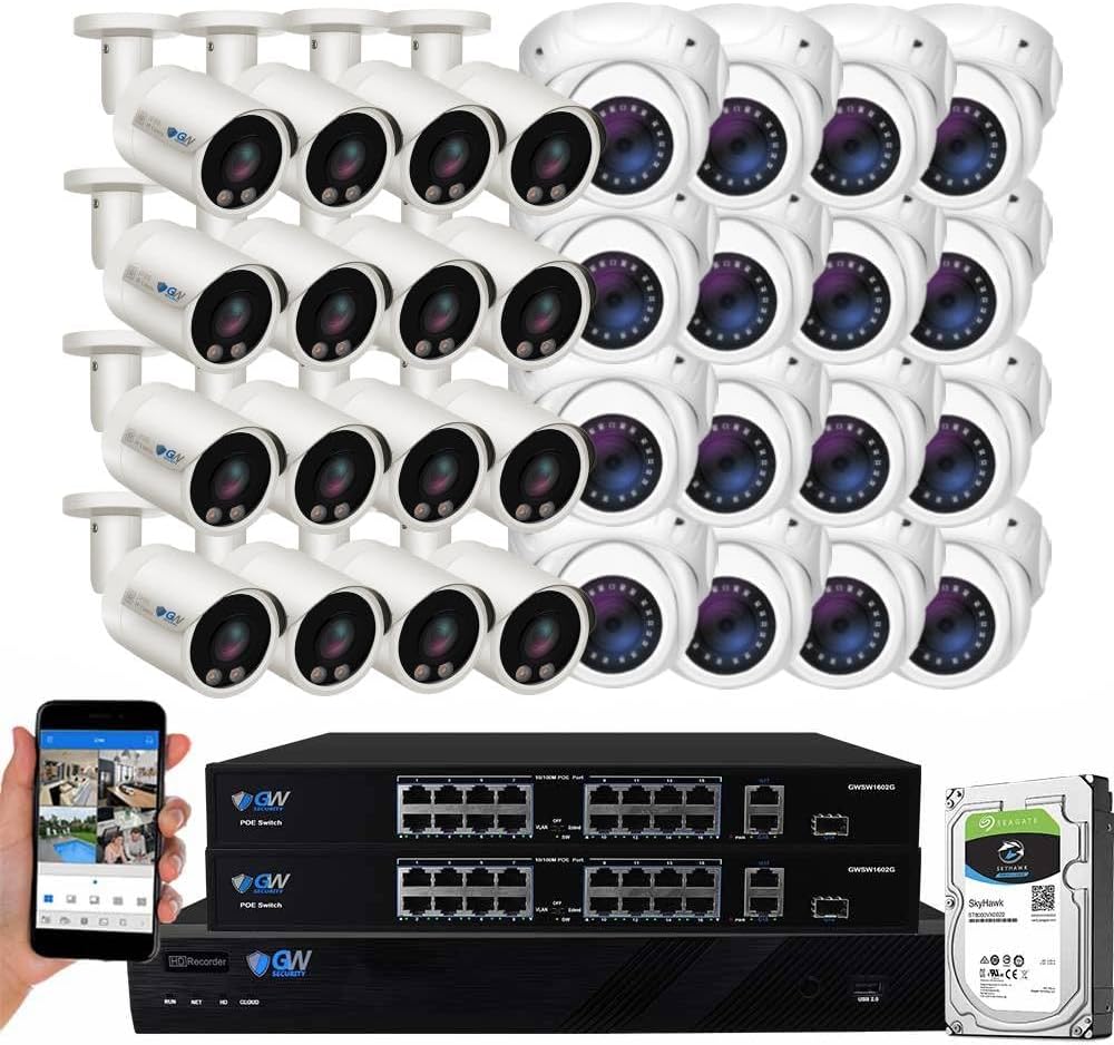Amazon.com : GW Security 32 Channel 4K NVR 8MP AI Human & Vehicle ...