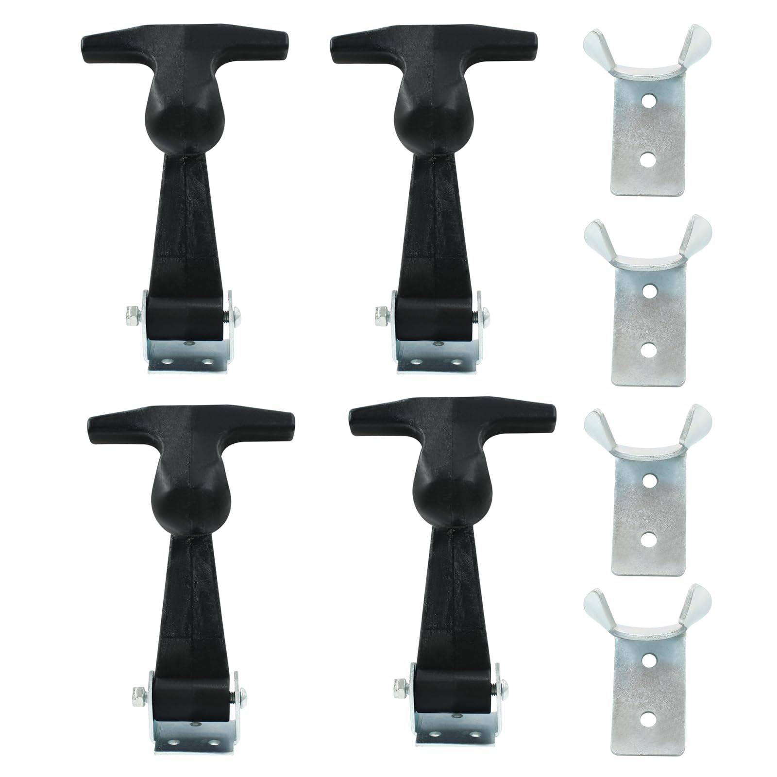 Snapklik.com : Biaungdo 4 Pcs Rubber Flexible Hood Catch, Black T ...