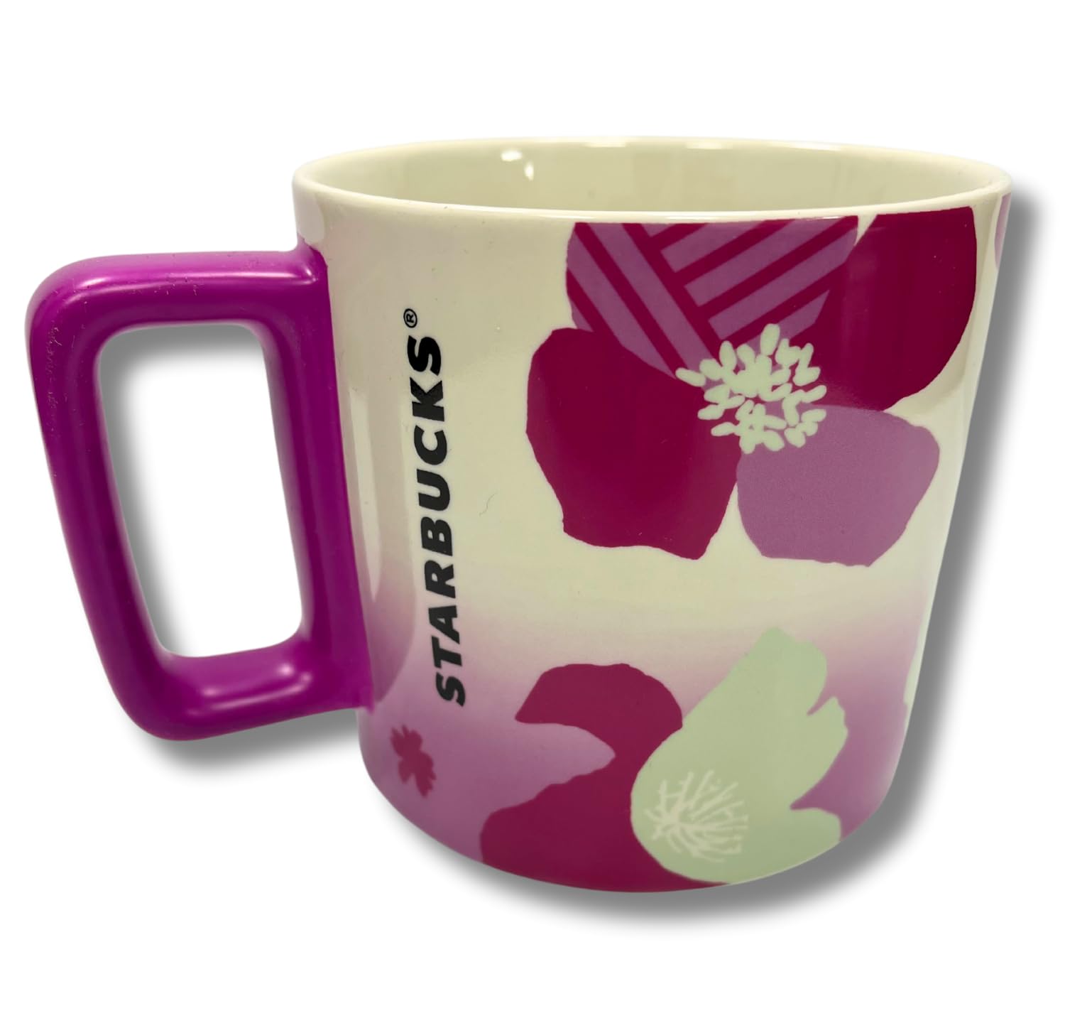 Amazon.com | Starbucks Spring 2022 Floral Ceramic Mug, 12 Oz: Coffee ...