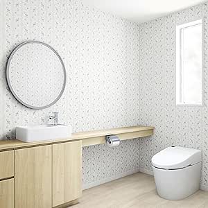 Amazon.co.jp: 壁紙屋本舗 壁紙 生のり付き クロス 花柄 青 水色 ボタニカル サンゲツ RE55930 幅92.5cm×10m 替刃付き 【受注生産品・キャンセル不可 ...