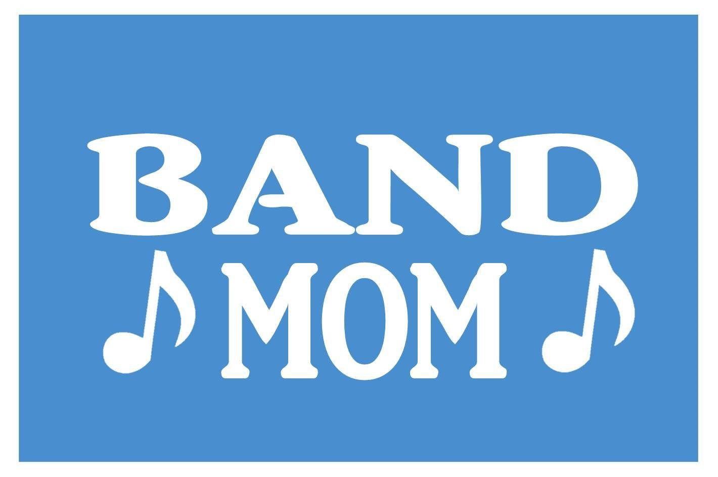 Amazon.com: EZ-STIK Band Mom Sticker *H321* 8.5 inch Wide Vinyl March ...