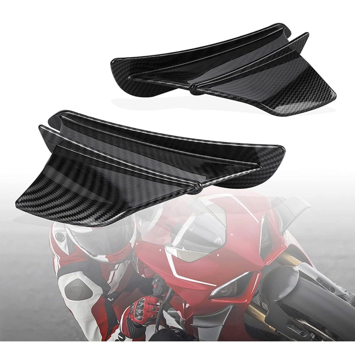 R.J.VON - Universal Carbon Wing Aerodynamic Wing Winglet Canard Kit ...
