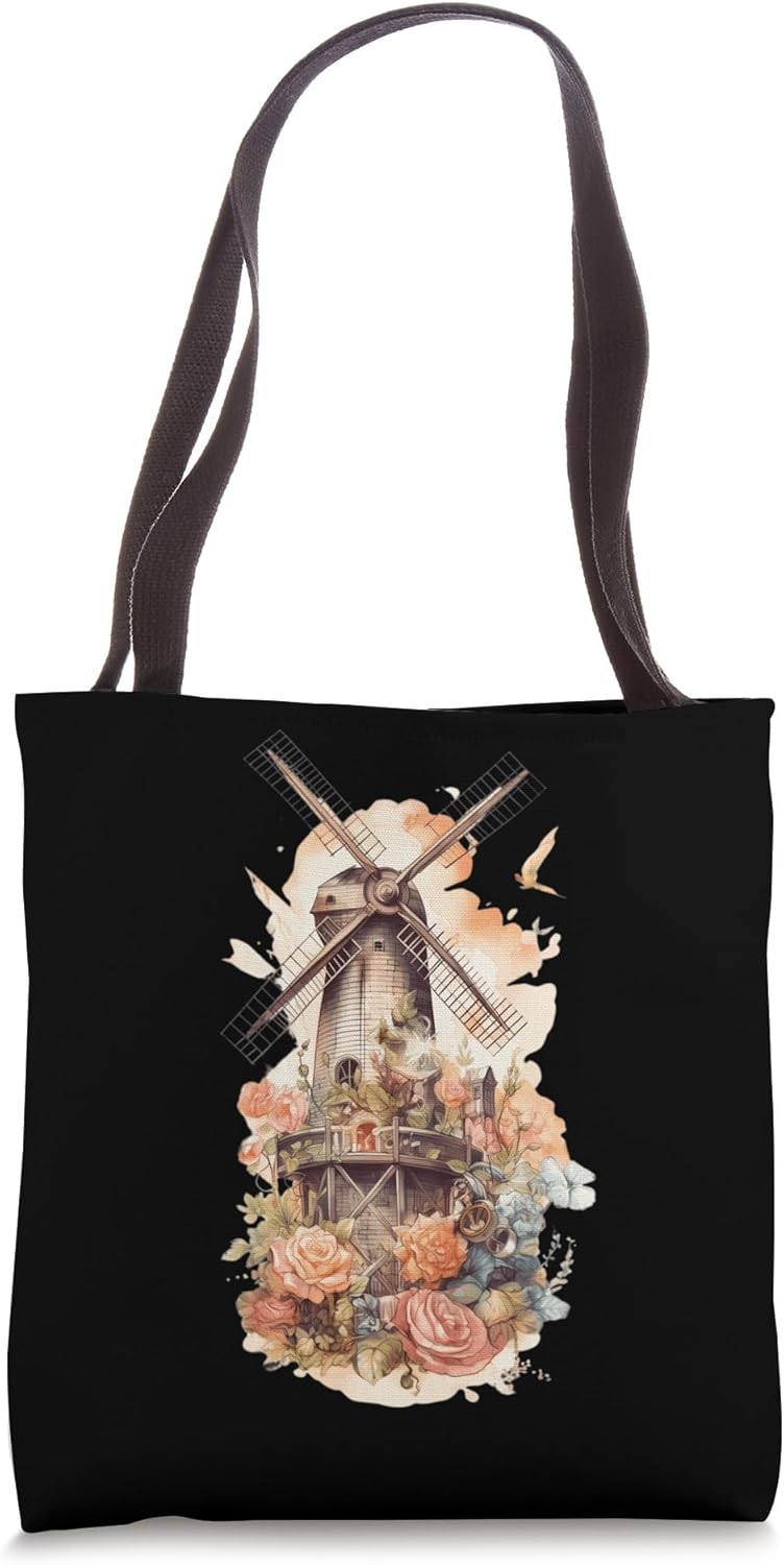 Amazon.com: Pastel Flowers Fairycore Cottagecore Aesthetic Windmill ...