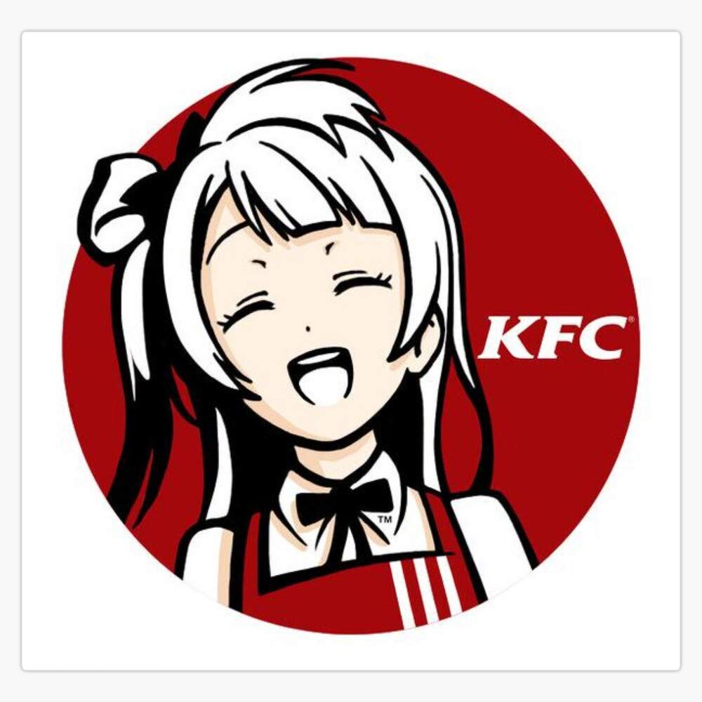 Amazon.com: KFC : Kotori Food Chicken Sticker Vinyl Bumper Sticker ...