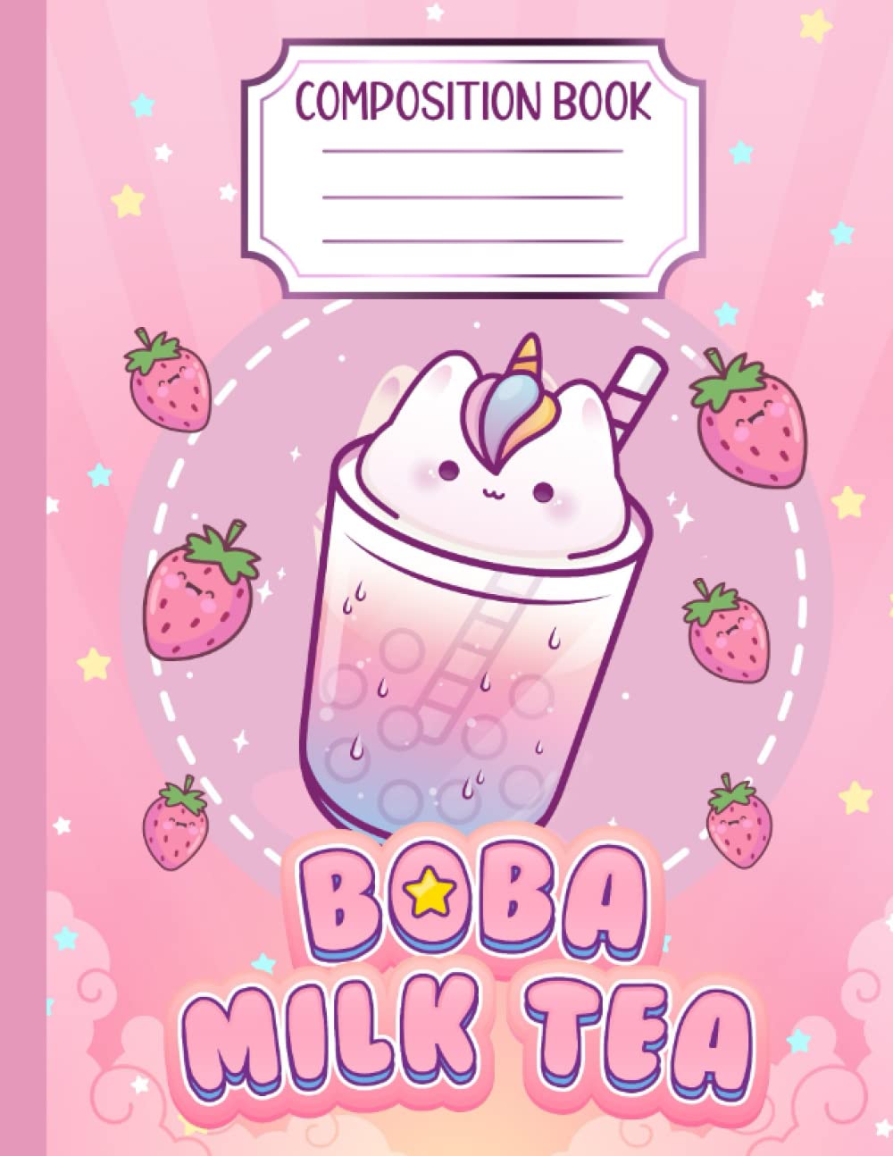 Kawaii Boba Milk Tea Composition Book: Boba Tea Journal Diary | Kawaii ...