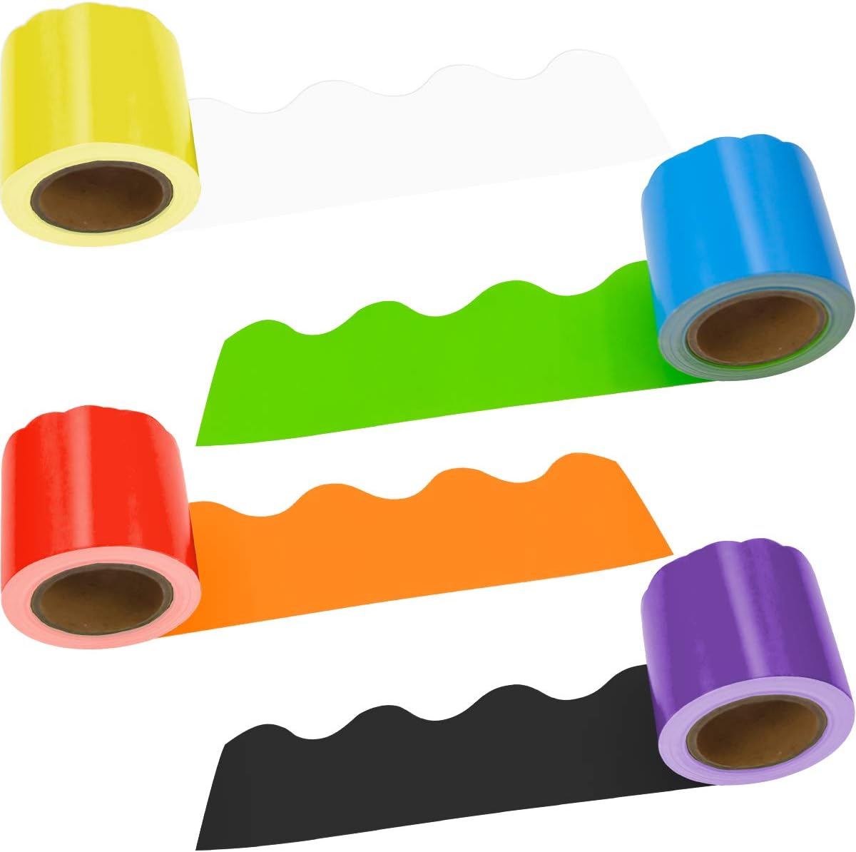 Amazon.com: White Bulletin Board Border Scalloped Border Trim for ...