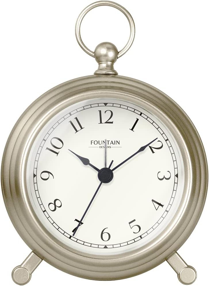 Amazon.com: FOUNTAIN DESIGNS Jensen Pocket Watch Alarm Clock - Silent ...