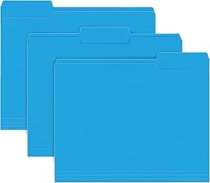 Amazon.com : File Folder, RAZCC 150 Pack 1/3 Cut Tab File Folders ...