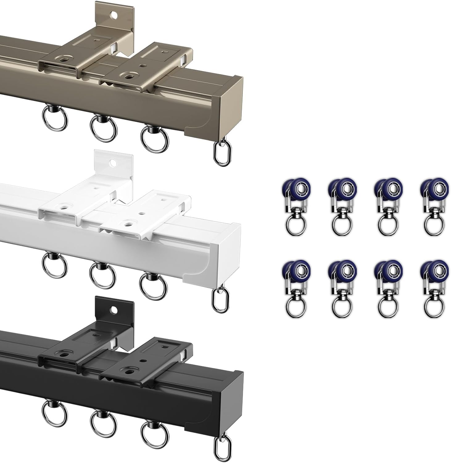 Heavy Duty Curtain Track System - Ceiling & Wall Mount Room Divider for ...
