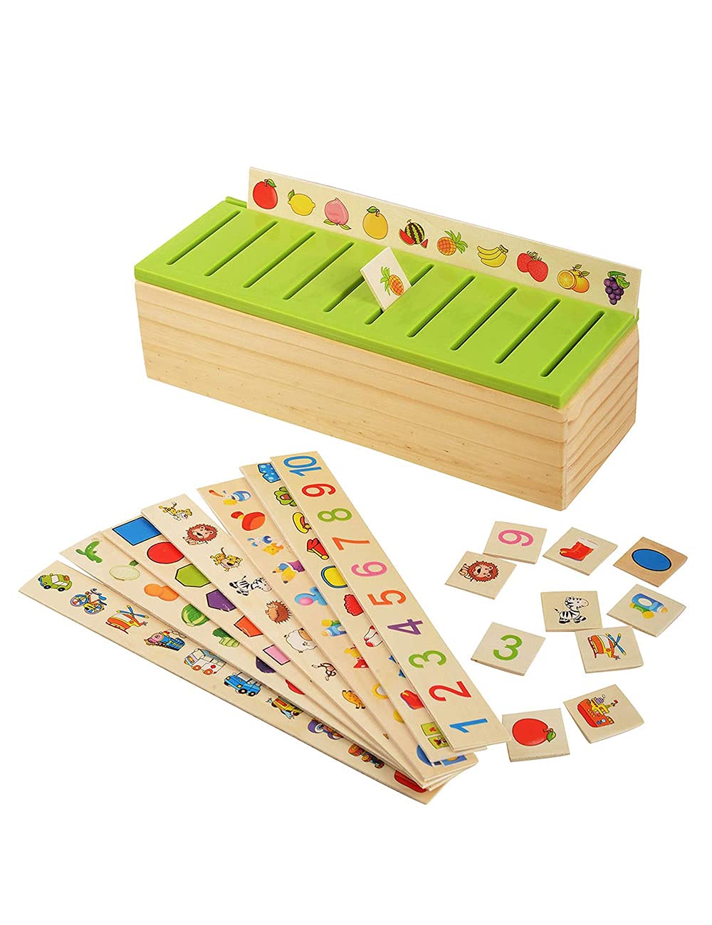 BKJ Knowledge Classification Box Puzzle Includes Number, Shapes ...