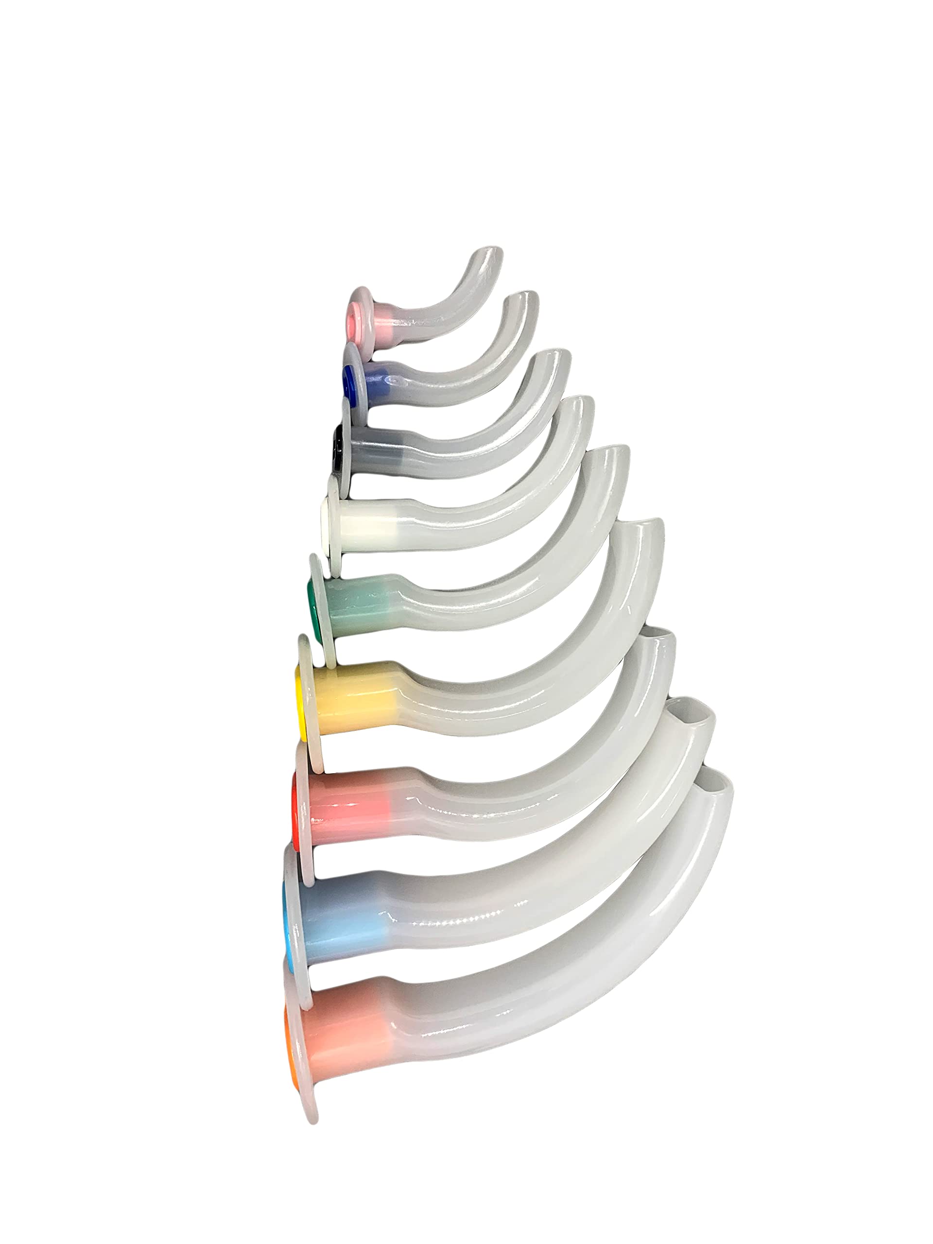 Endure Oropharyngeal Airway Kit, 9 Pieces, Sizes 40mm - 120mm, Color ...
