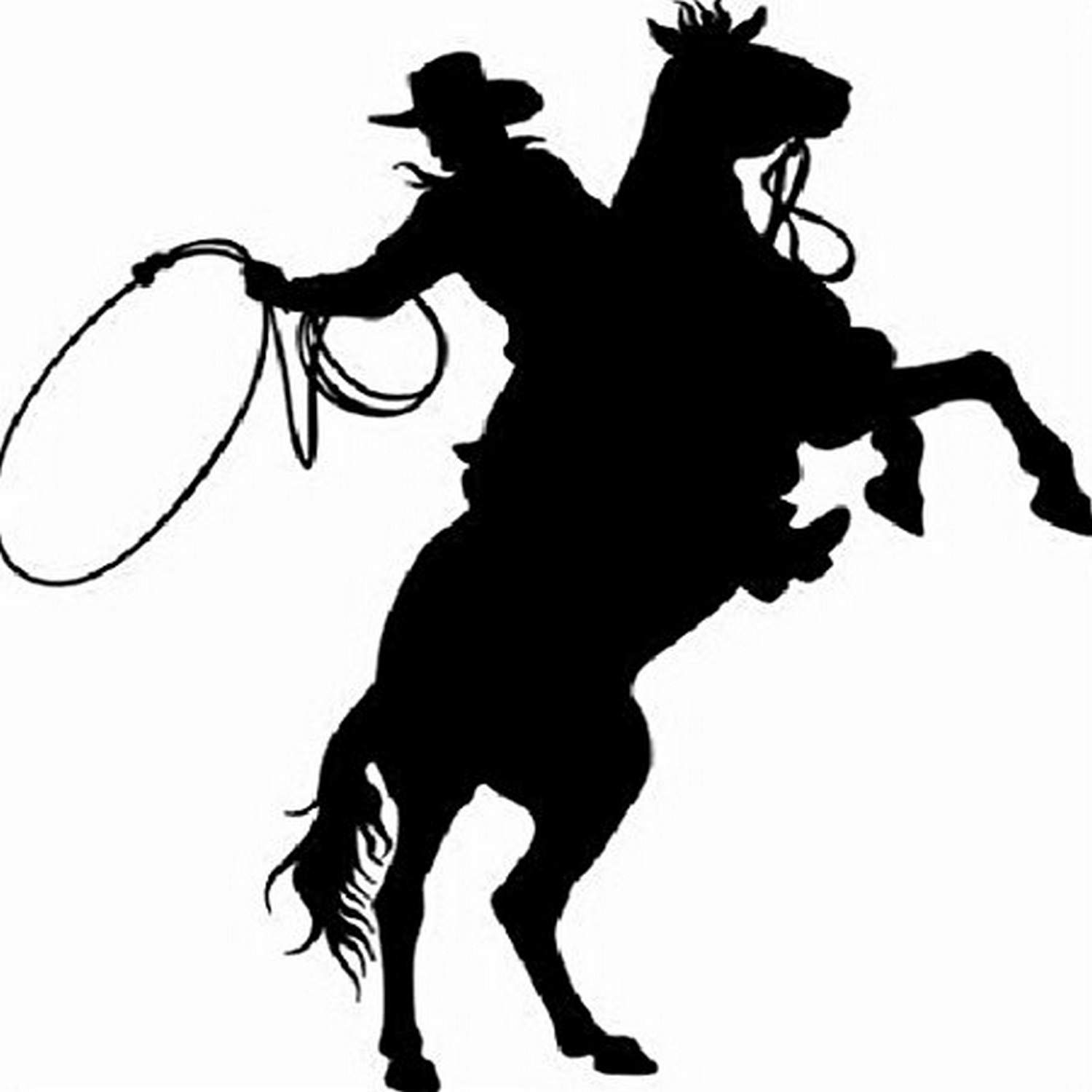 Amazon.com: Design with Vinyl 1 Pro 185 Decor Item Cowboy on A Horse ...