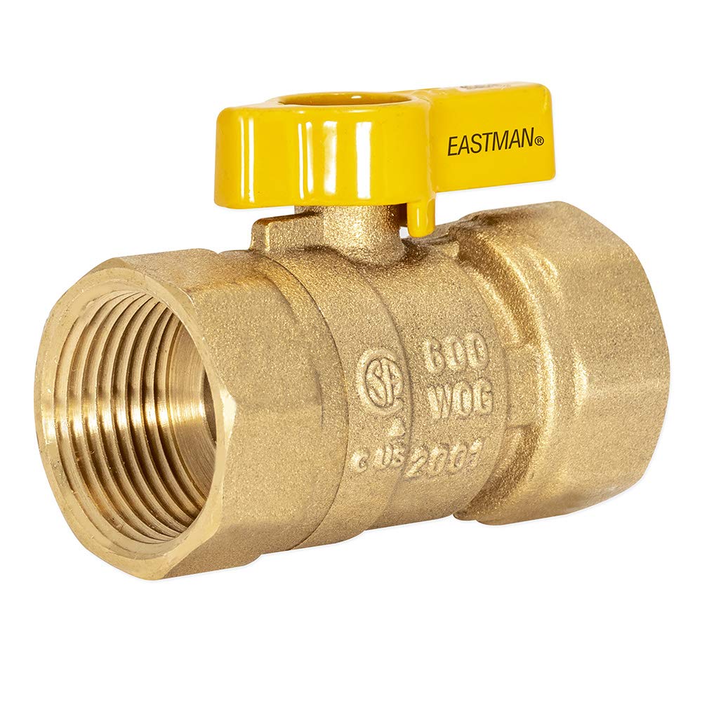 3/4 1/2 Inch Gas Valve HeSun 5-Pack Straight-Flare Gas Propane Shut Off ...