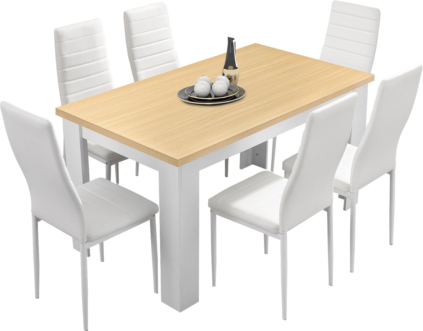Generic Dining Table Set, High Back Dining Room Chairs & 18mm Thick ...
