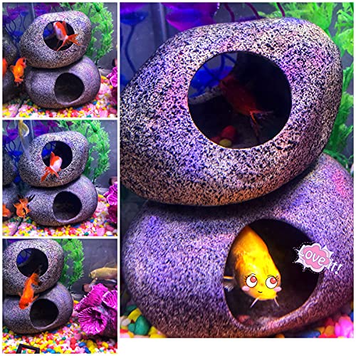 Aquazoo Premium Aquarium Decorations Betta Caves, Fish Tank Decorations ...