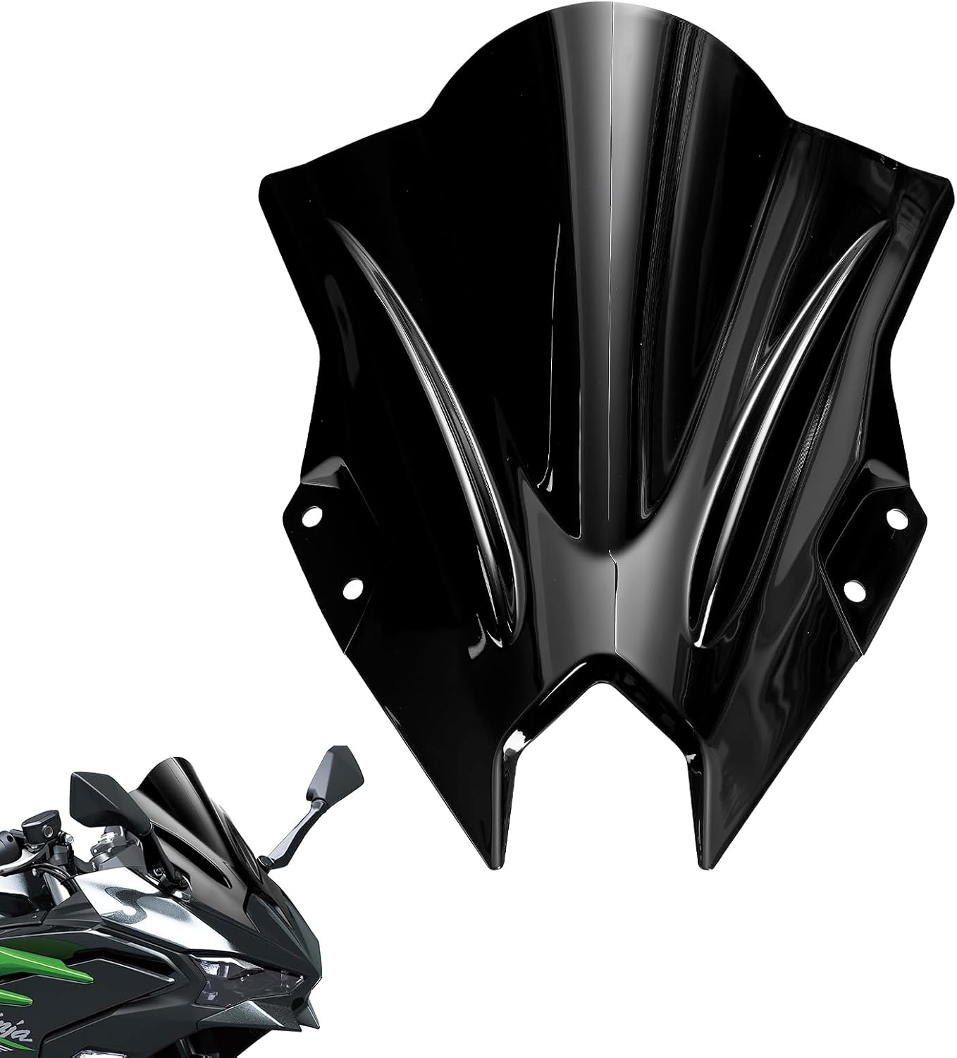 Amazon.com: Windshield for NINJA500 SE NINJA 500 2024 2025, Windscreen ...