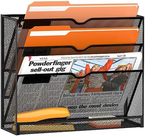 Amazon.com : SUPEASY 10-Tier Wall File Organizer Hanging Wall File ...