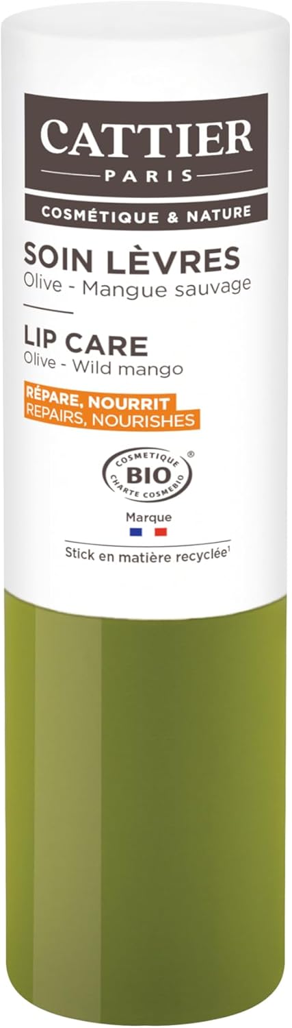 Amazon.com: Cattier 100% Organic Lip Balm with Olives & Wild Mangoes 4 ...