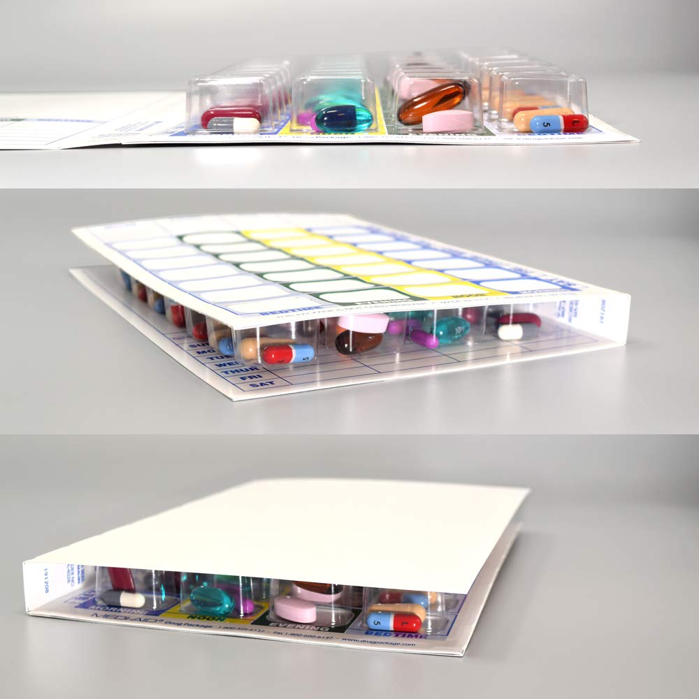 Buy 4 Times a Day Weekly XL Cold Seal Medication Blister Pack System ...