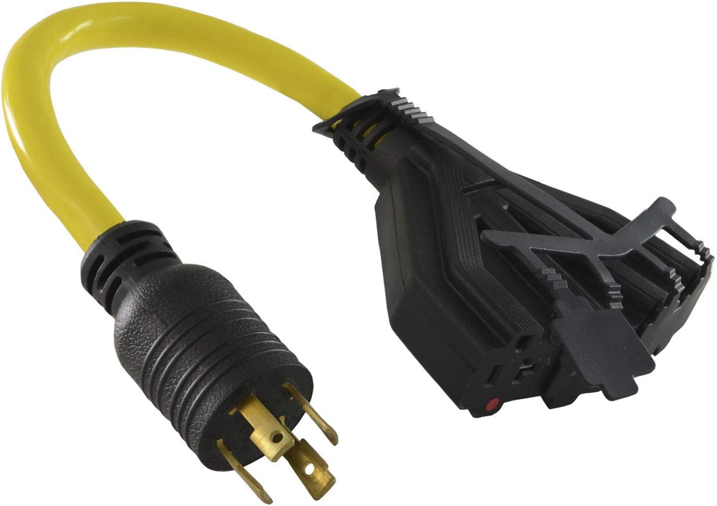 Amazon.com: Conntek 20592 Extra-Heavy Duty L14-20 Generator Cord Yellow ...
