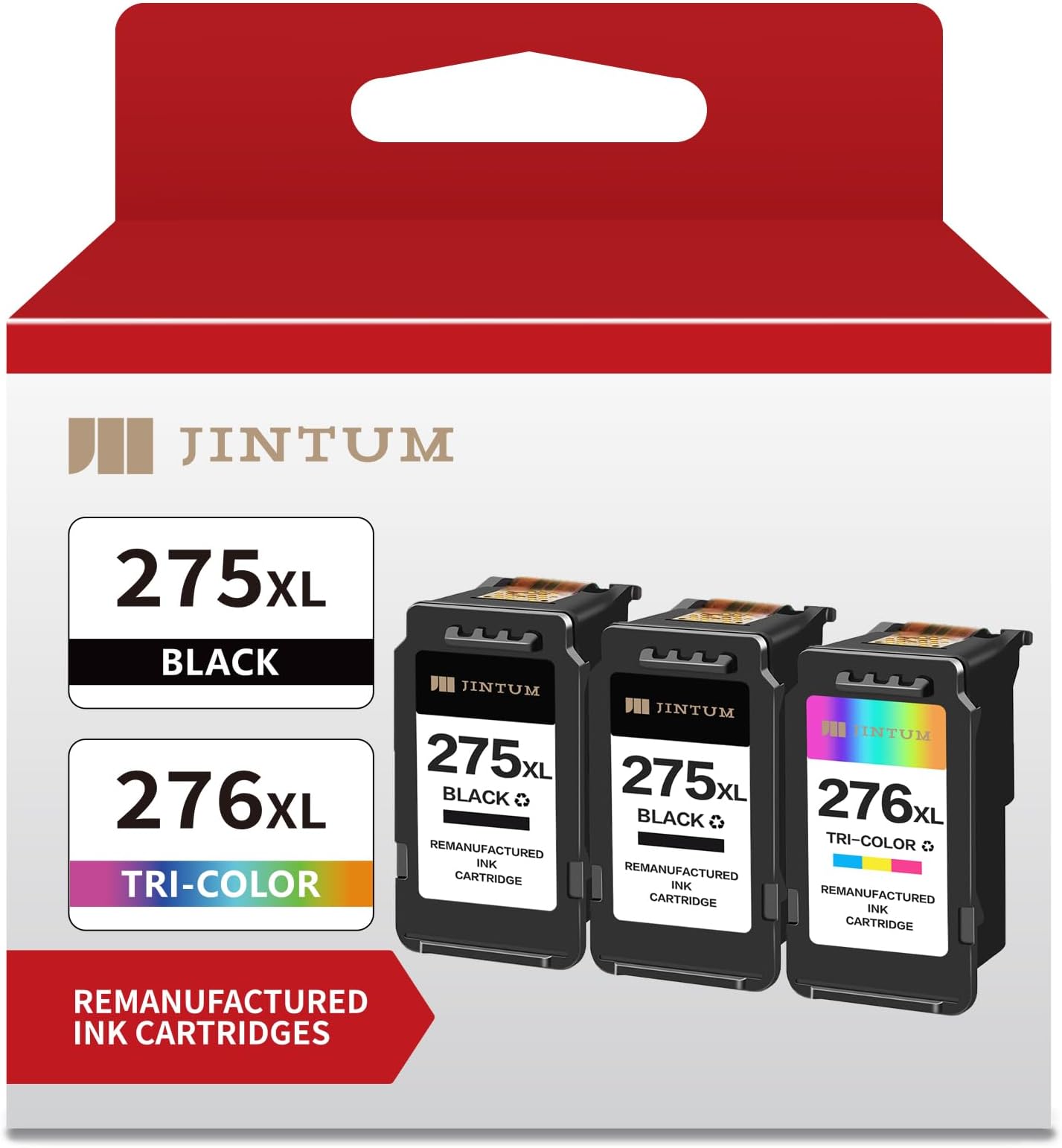 Amazon.com: JINTUM Remanufactured PG-275XL/CL-276XL Ink Cartridge ...