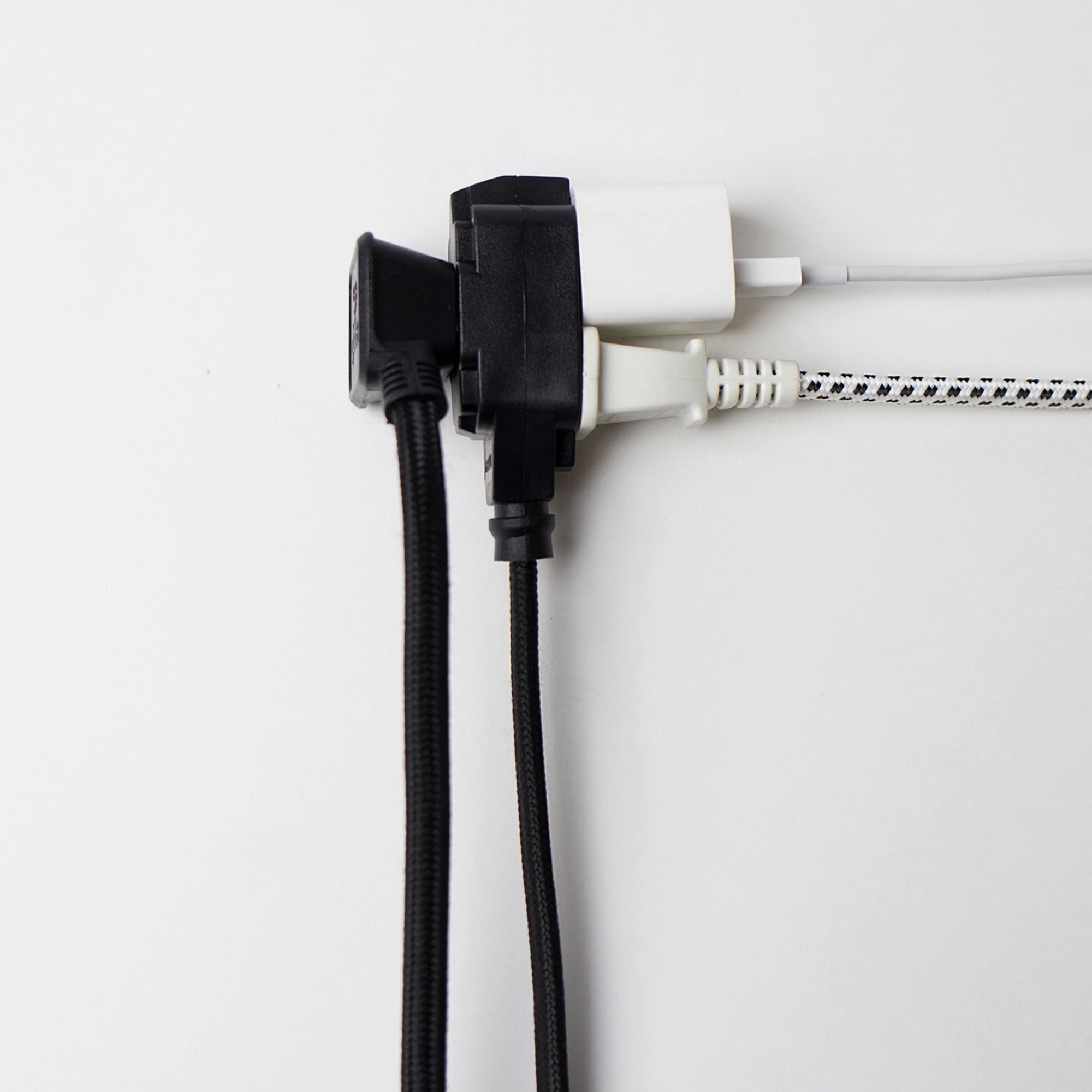 Snapklik.com : 22810 9ft Fabric Extension Cord, 3 Polarized Outlets ...