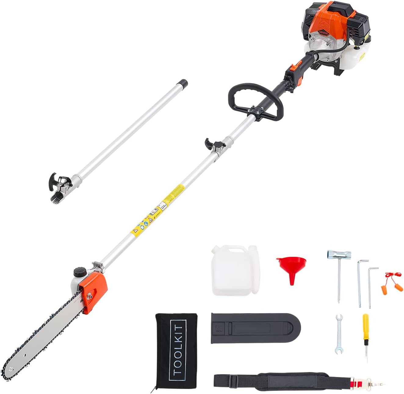 Amazon.com : VEVOR Gas Pole Saw, 52CC 2 Stroke Gas Powered Pole Saws ...