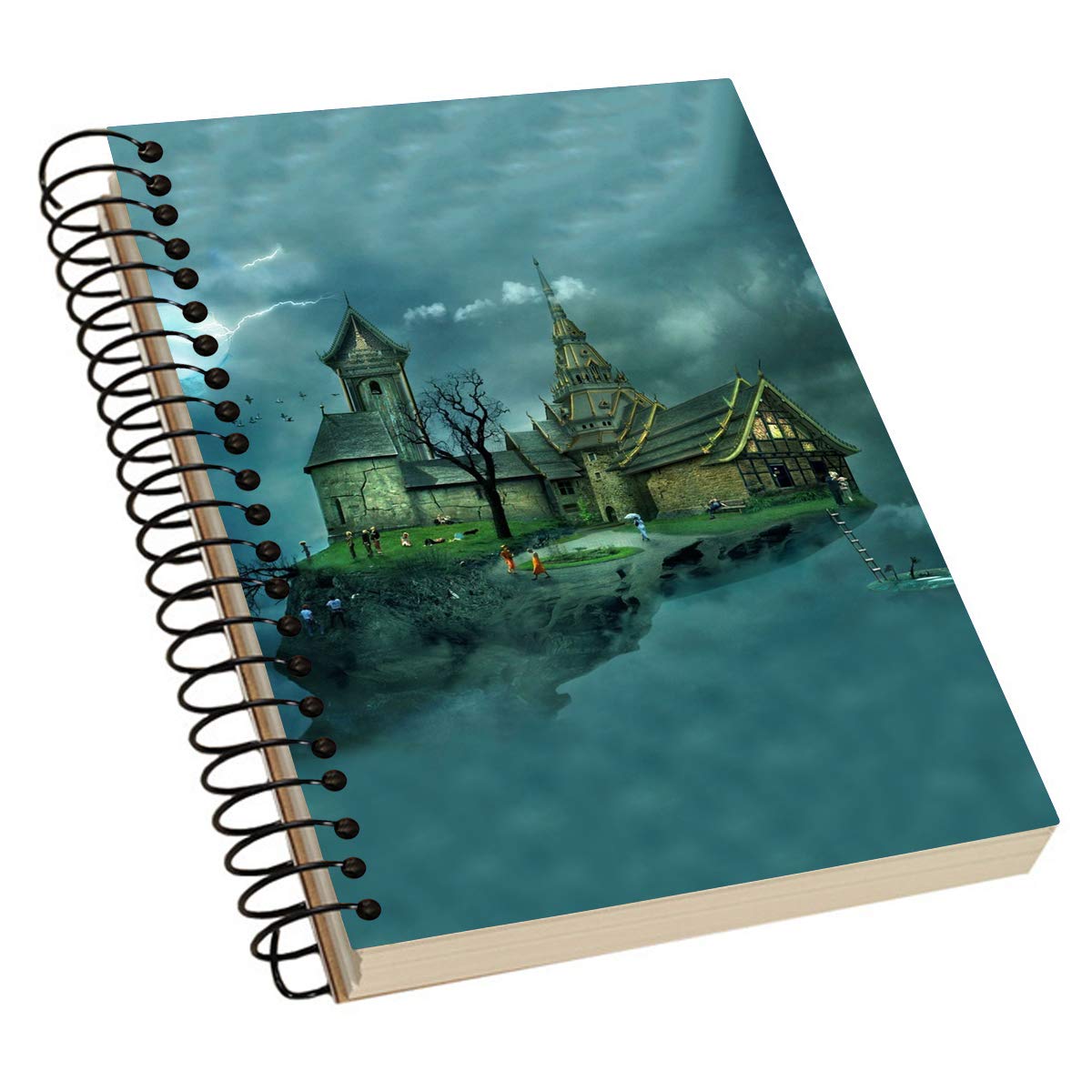 Vithaastha Haunted House Theme Notebook | Spiral Bound Notebook, Plain ...