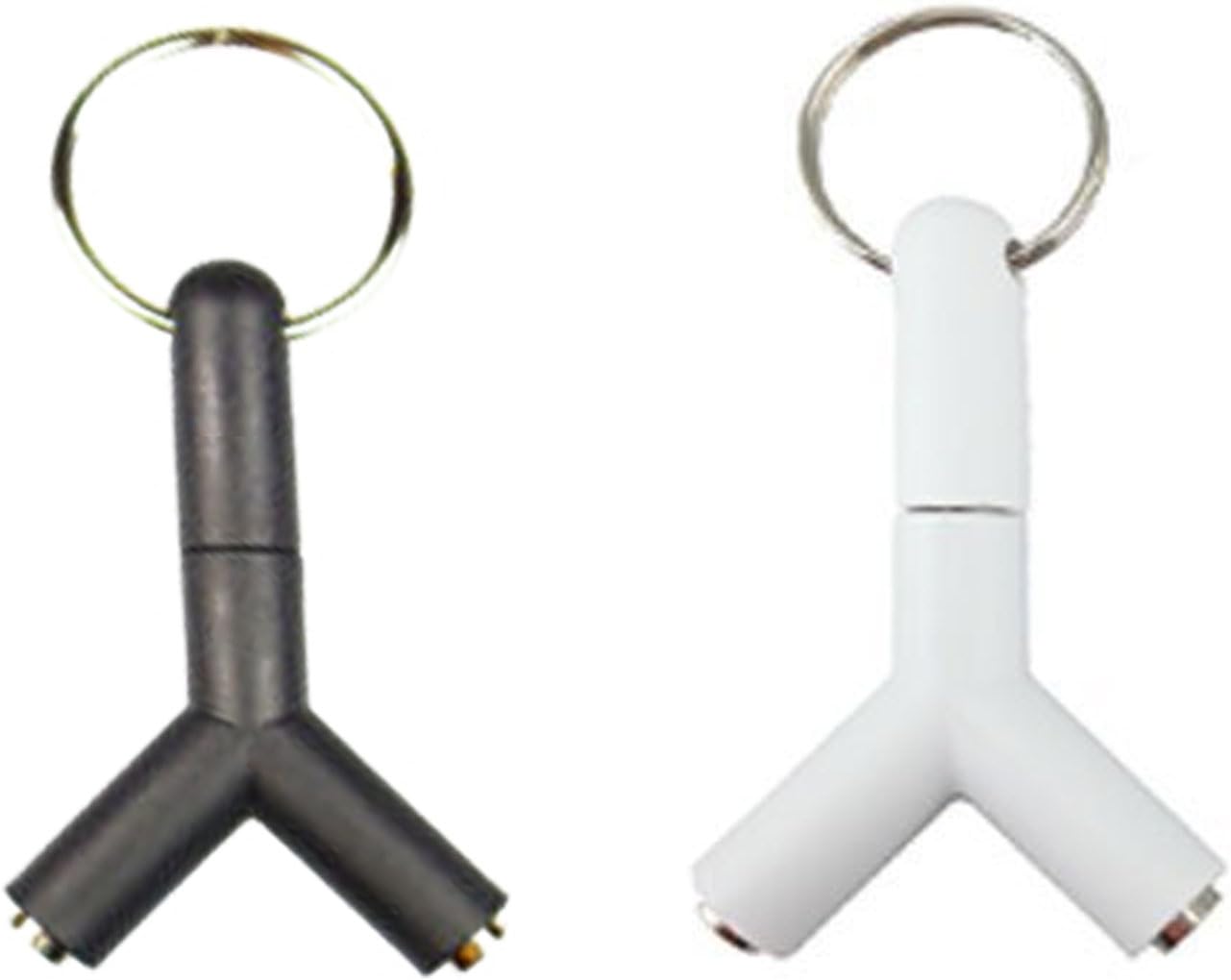 Amazon.com: yueton Pack of 2 Y Shaped 3.5mm Jack Stereo Audio Headset ...