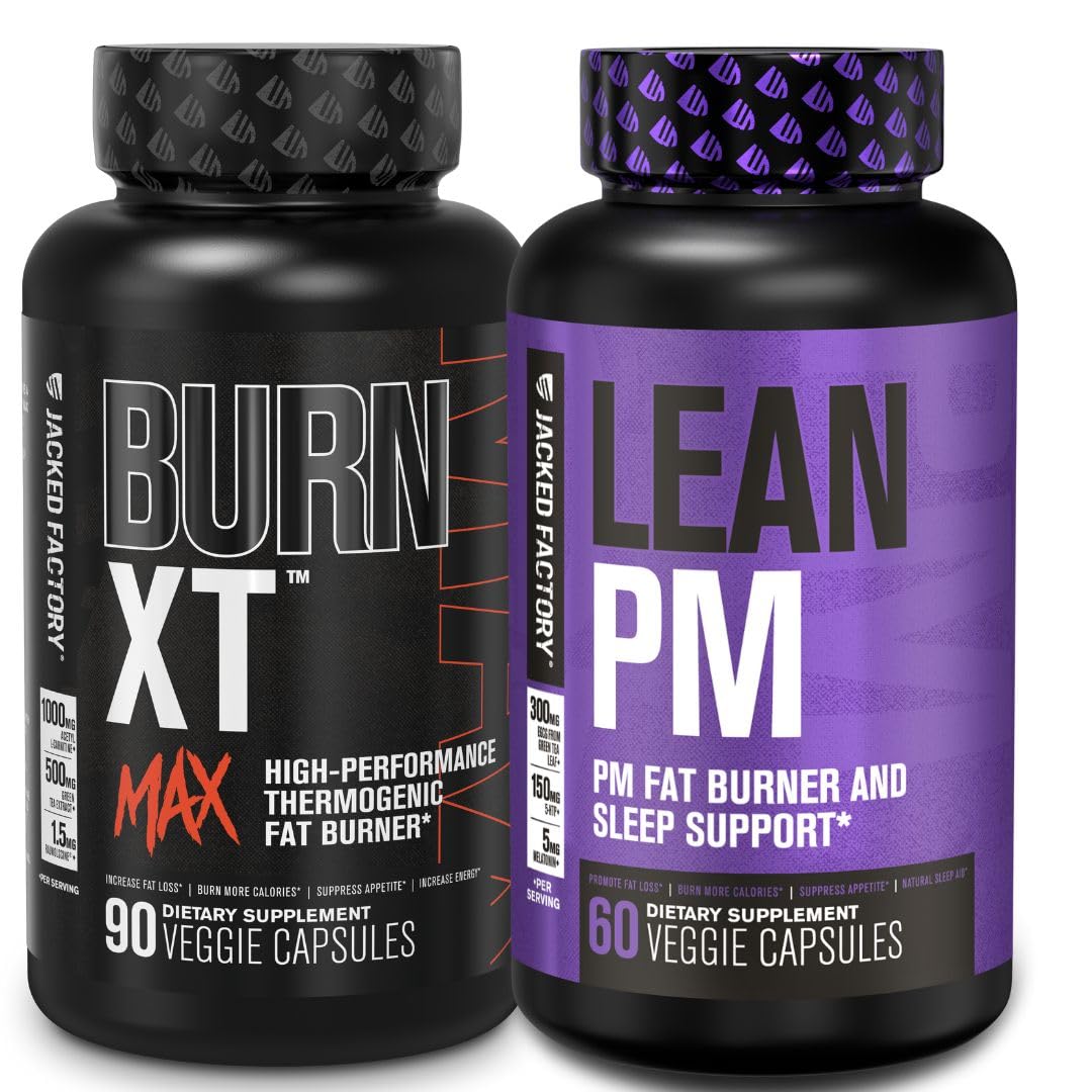 Amazon.com: Jacked Factory 24/7 Fat Burner Stack - Burn XT MAX High ...