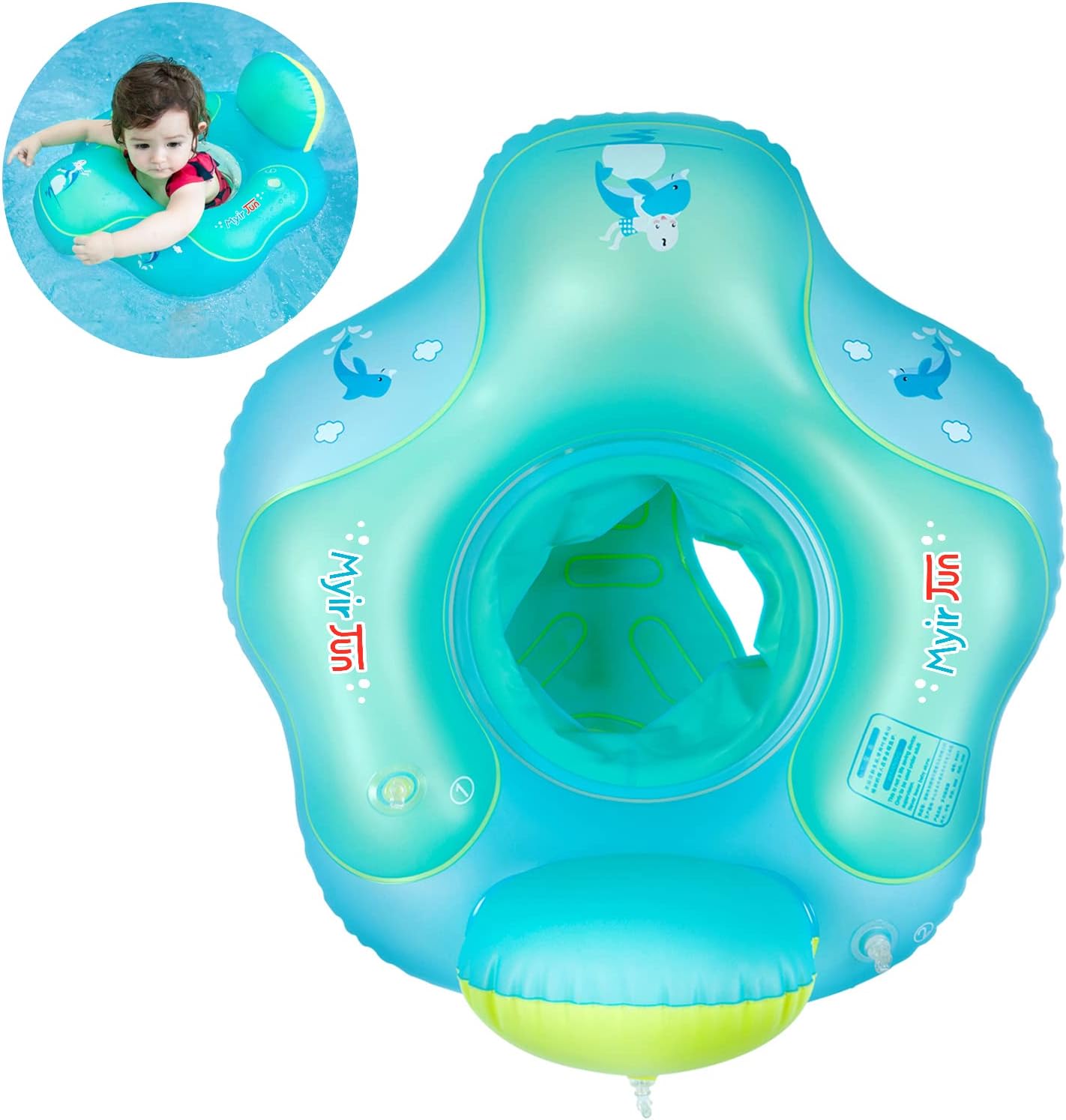 Amazon.com: O-Toys Pool Floats for Baby Toddlers Inflatable Float Raft ...